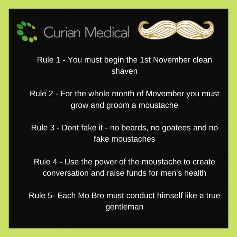 Movember Rules - Curian Medical